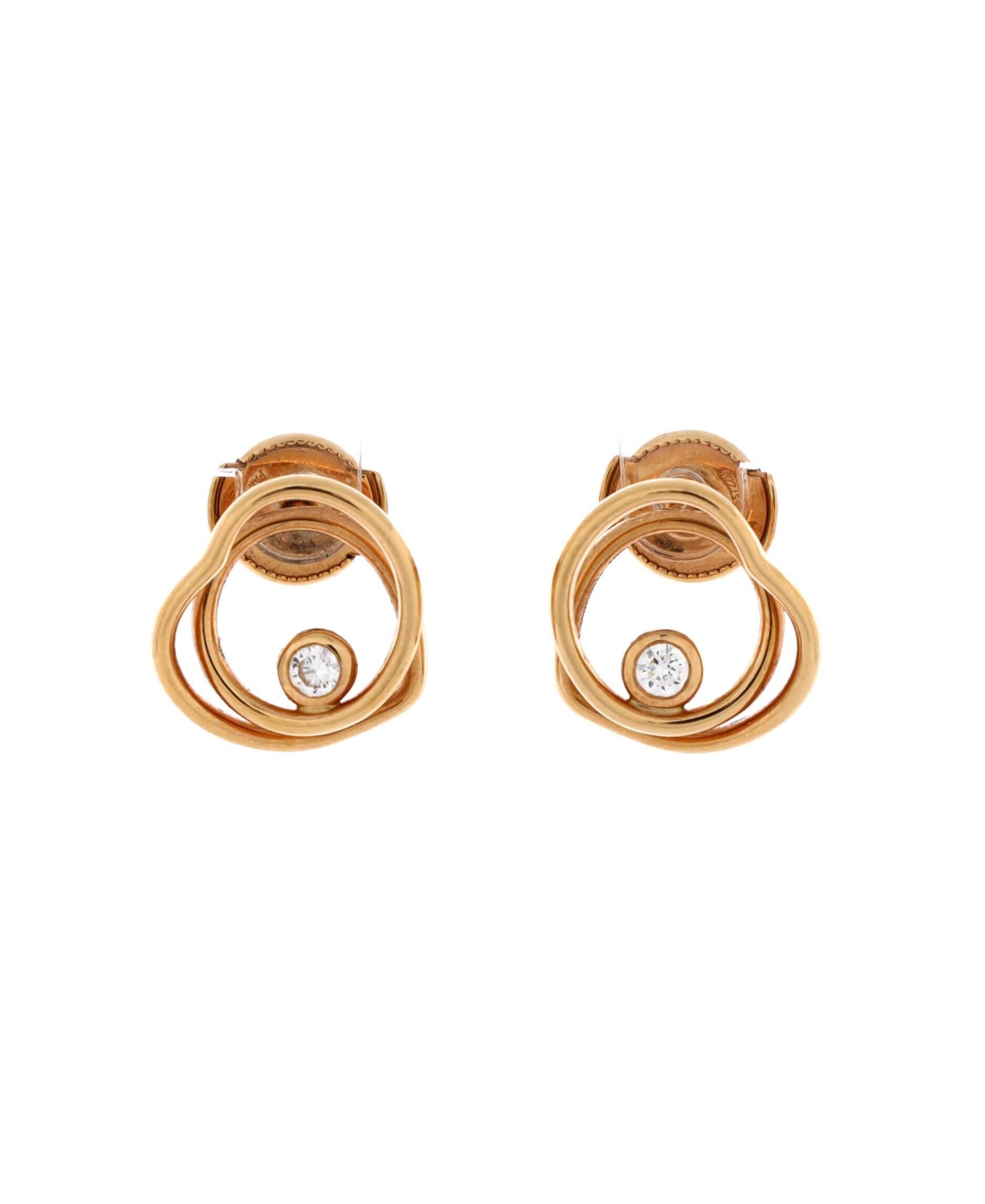 Click here for Pre-Owned HERMES Vertige Coeur Stud Earrings - 18k... prices