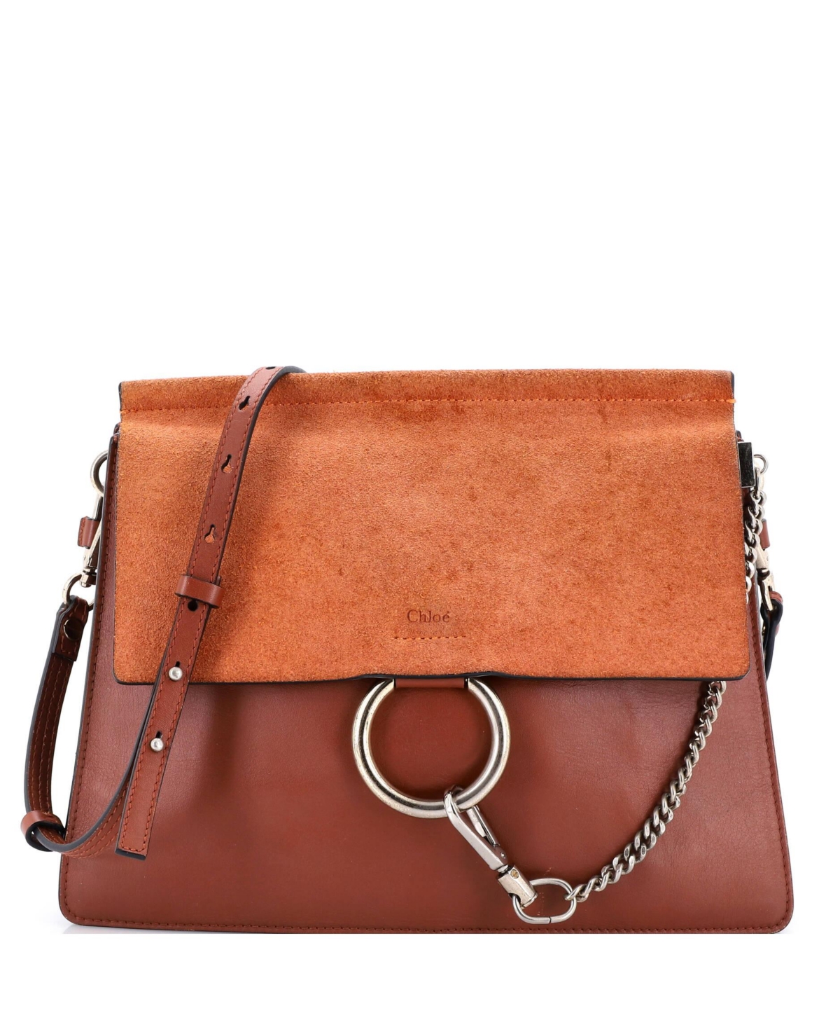 Click here for Pre-Owned Chloe Medium Faye Shoulder Bag Leather a... prices