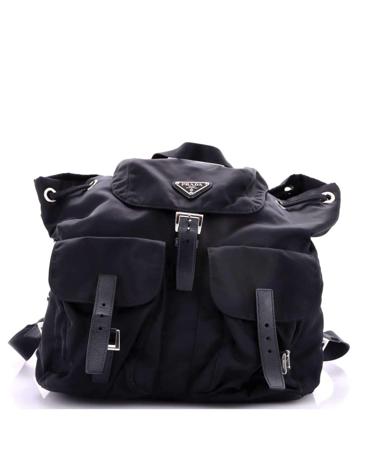 Click here for Pre-Owned Prada Medium Vela Double Front Pocket Ba... prices