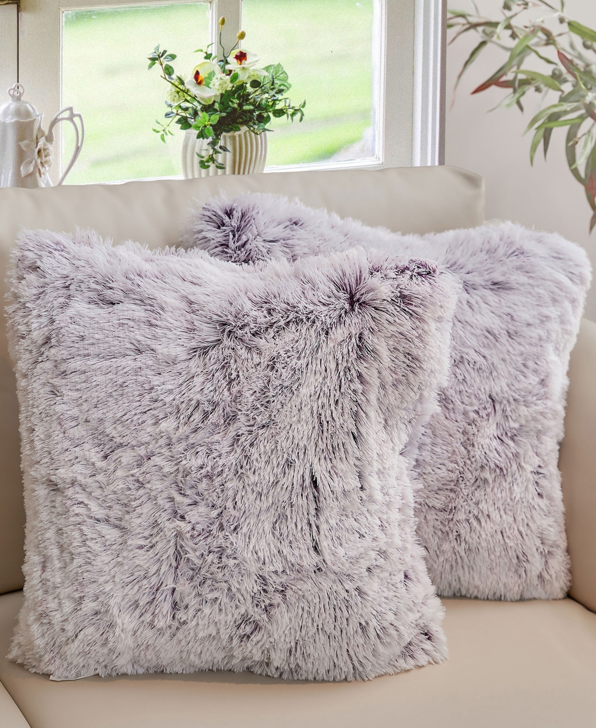 Click here for Cheer Collection Textured Fluffy Decorative Pillow... prices