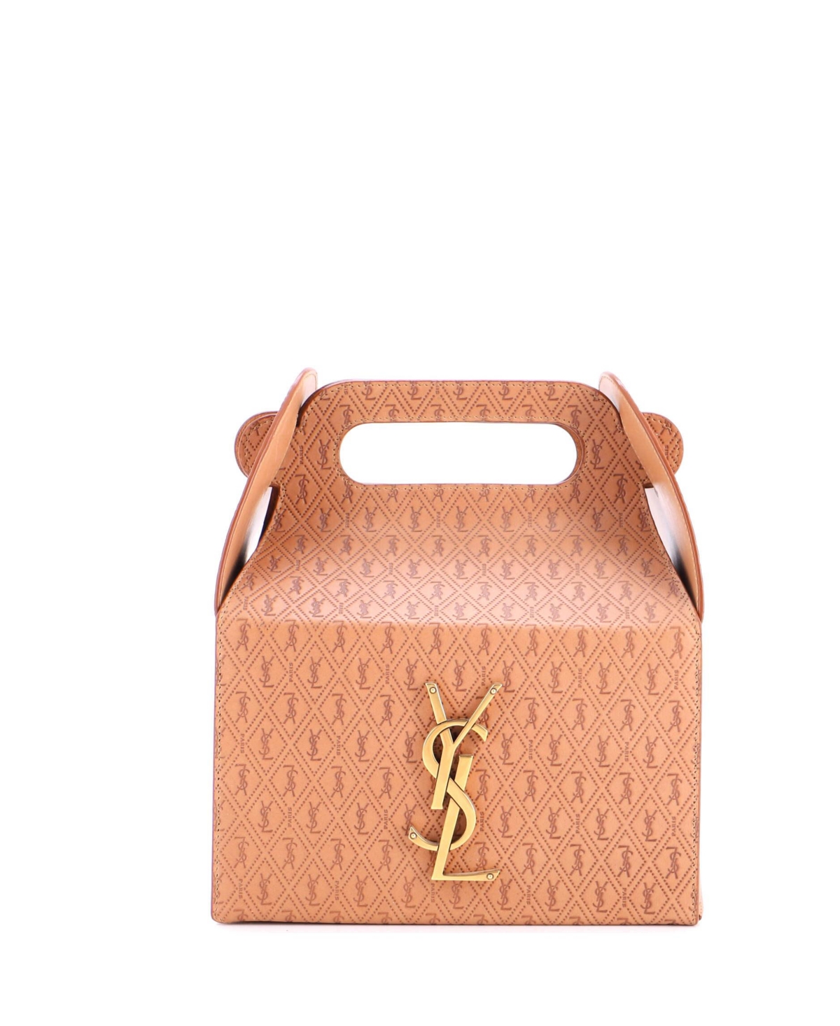 Click here for Pre-Owned Saint Laurent Take-Away Box Bag Monogram... prices
