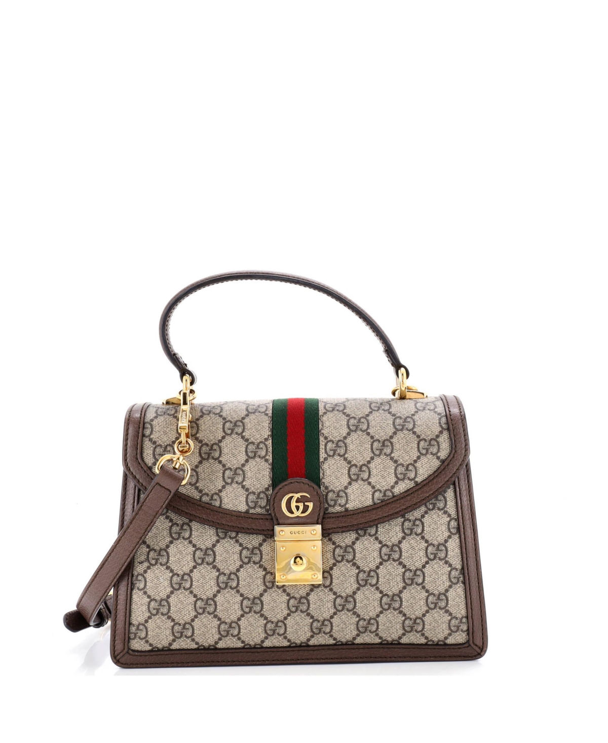 Click here for Pre-Owned Gucci Small Ophidia Flap Top Handle Bag... prices