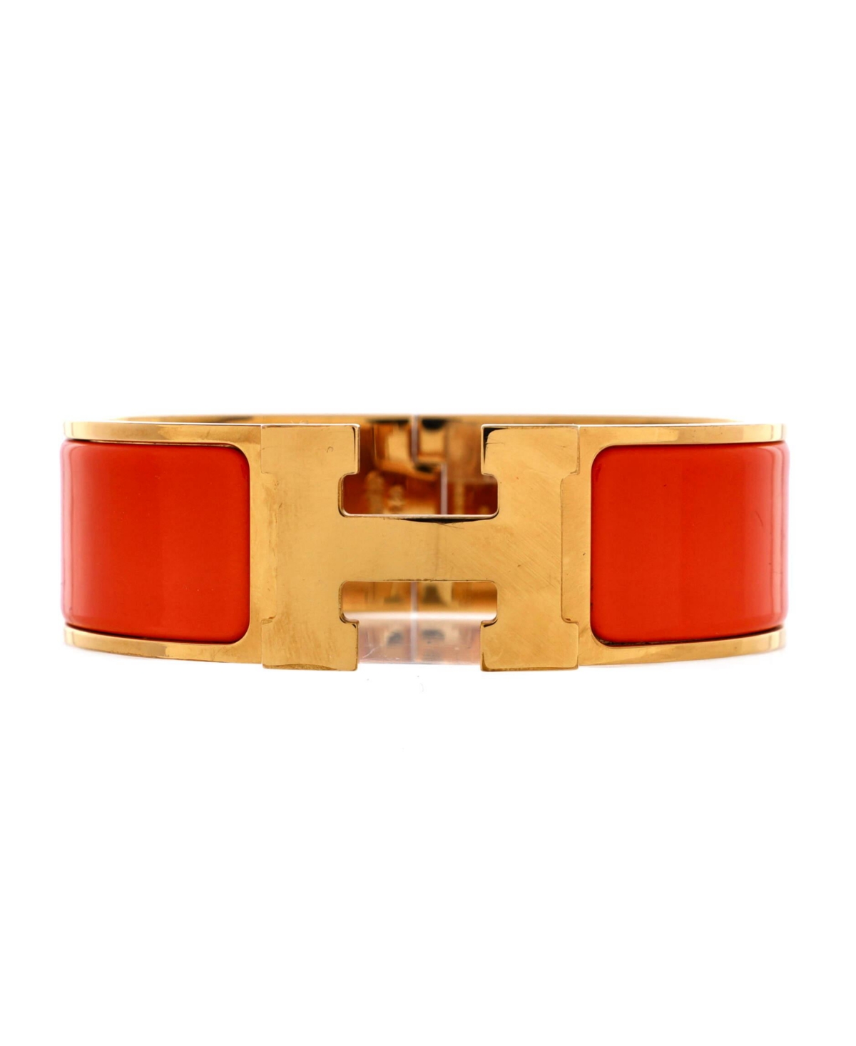 Click here for Pre-Owned HERMES Clic Clac H Bracelet - Enamel  me... prices