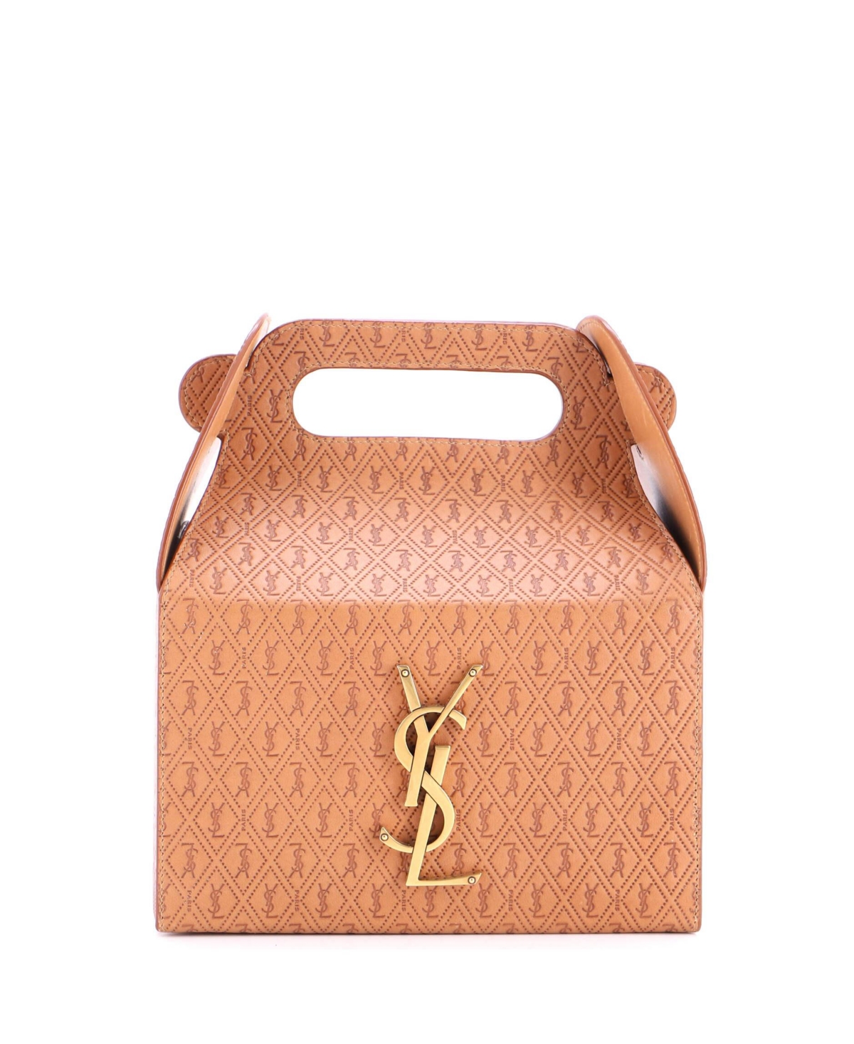 Click here for Pre-Owned Saint Laurent Take-Away Box Bag Monogram... prices