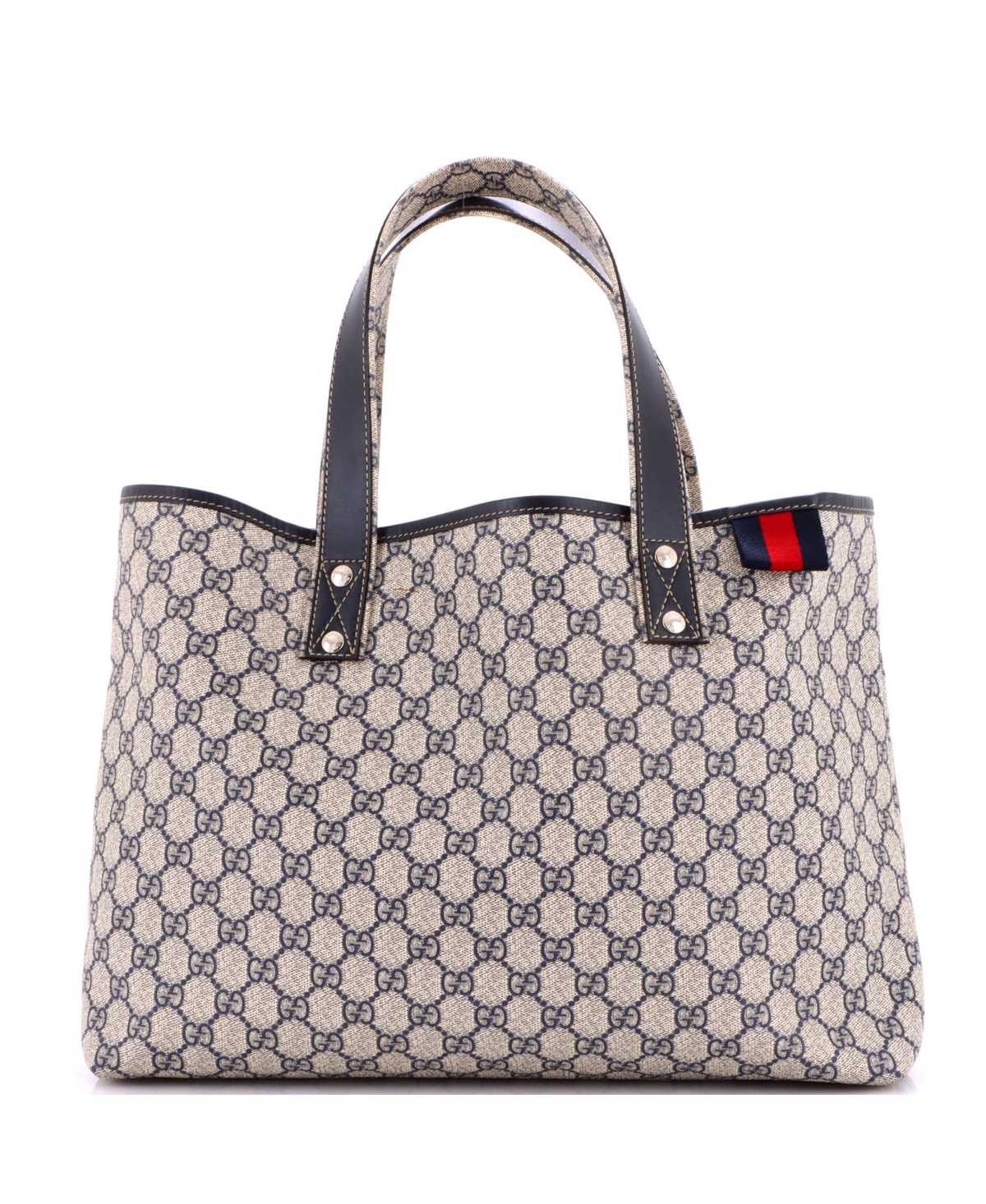 Click here for Pre-Owned Gucci Medium Web Loop Tote Gg Coated Can... prices