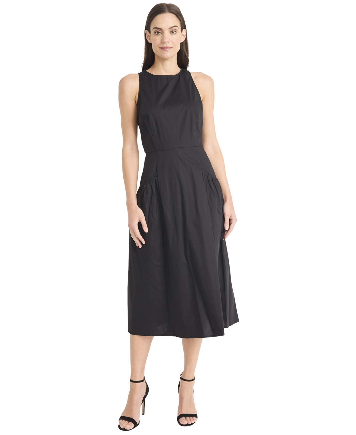 Click here for Maggy London Womens Fit and Flare Midi Dress - Jet... prices