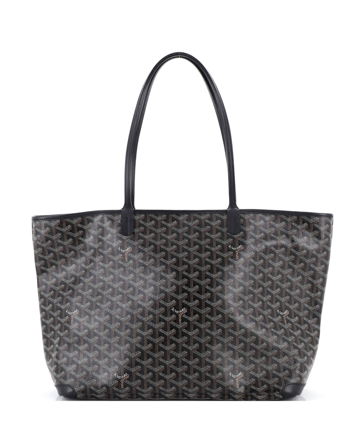 Click here for Pre-Owned Goyard Mm Artois Tote Coated Canvas - Bl... prices