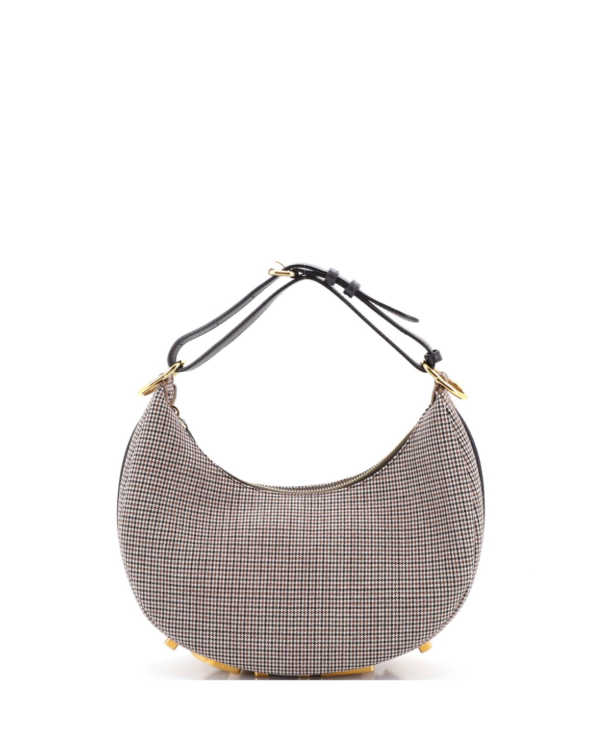 Click here for Pre-Owned Fendi Small Fendigraphy Bag Houndstooth... prices