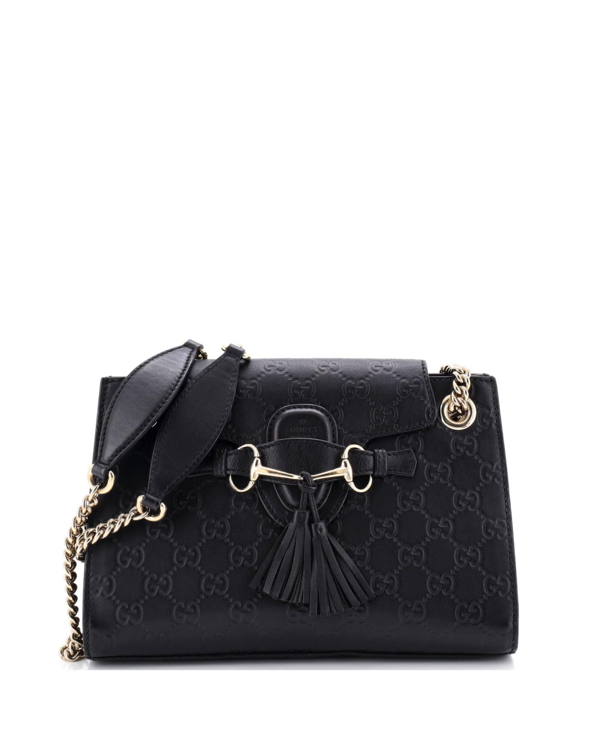 Click here for Pre-Owned Gucci Small Emily Chain Flap Shoulder Ba... prices