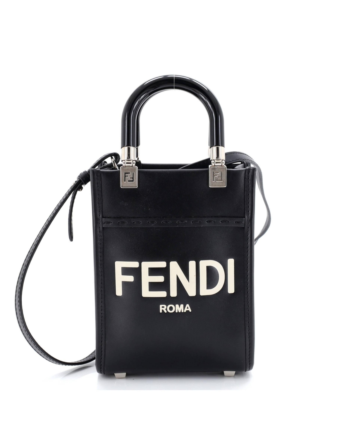 Click here for Pre-Owned Fendi Mini Sunshine Shopper Tote Leather... prices