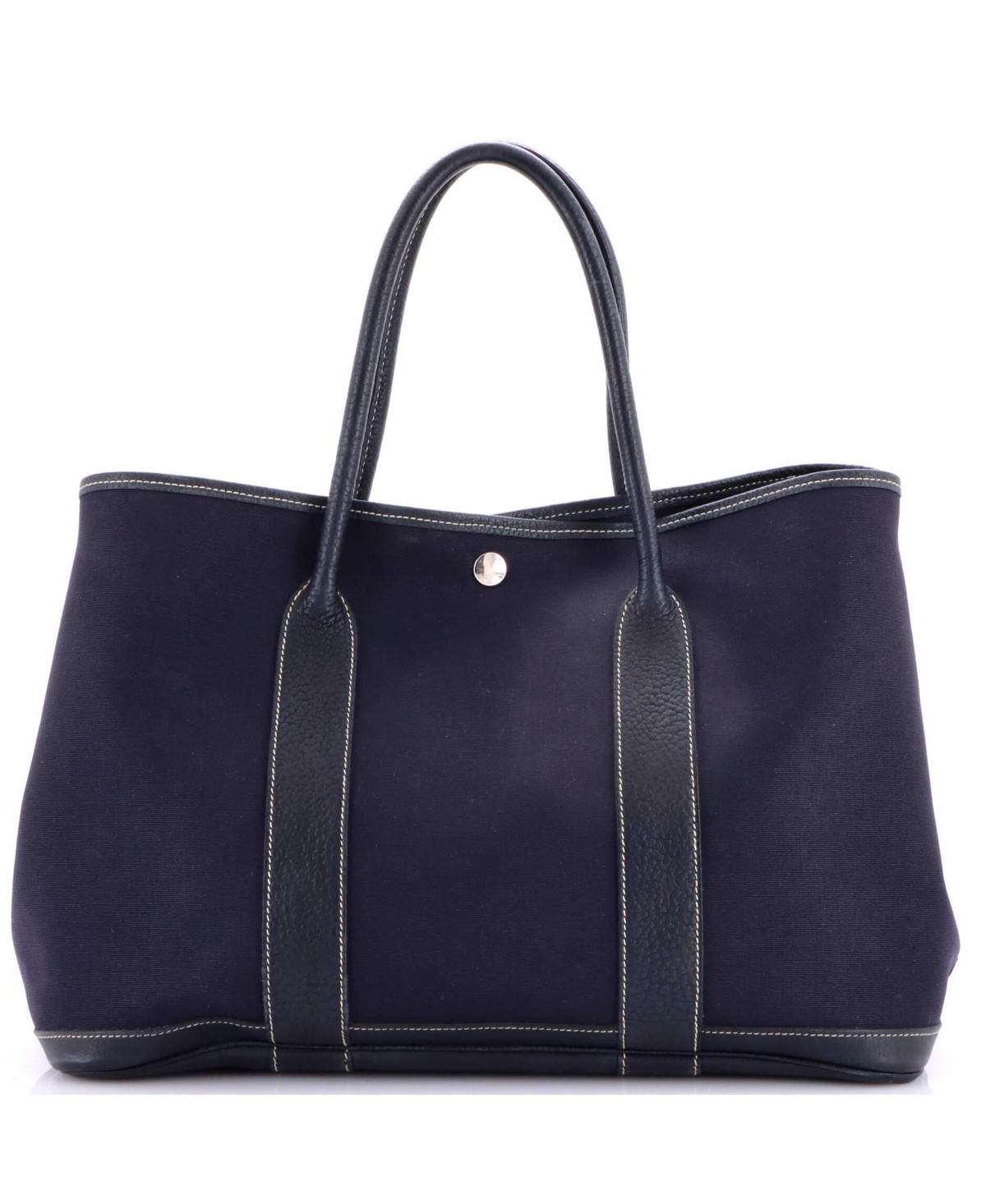 Click here for Pre-Owned HERMES 36 Garden Party Tote Toile and Le... prices