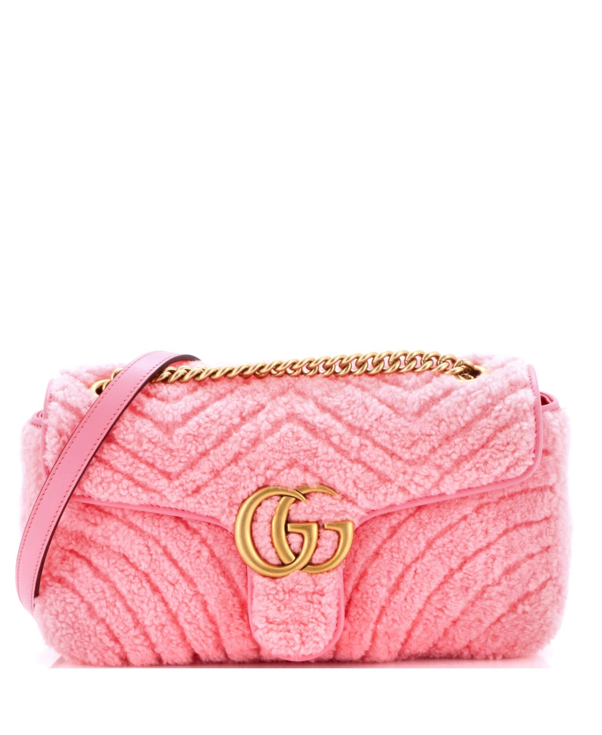 Click here for Pre-Owned Gucci Small Gg Marmont Flap Bag Matelass... prices