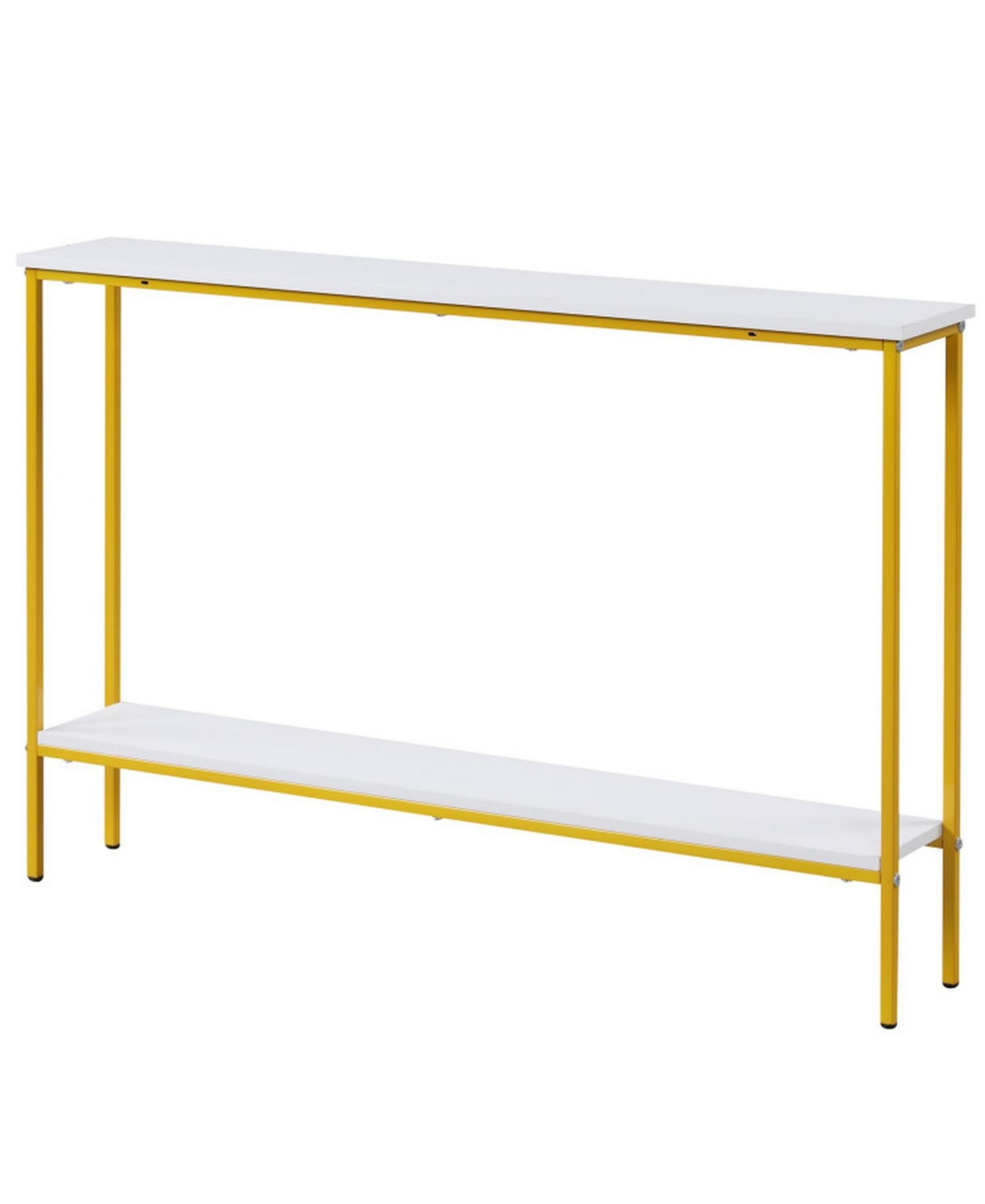 Click here for Gouun 44 in Ultra-Slim Console Table with Lower Sh... prices