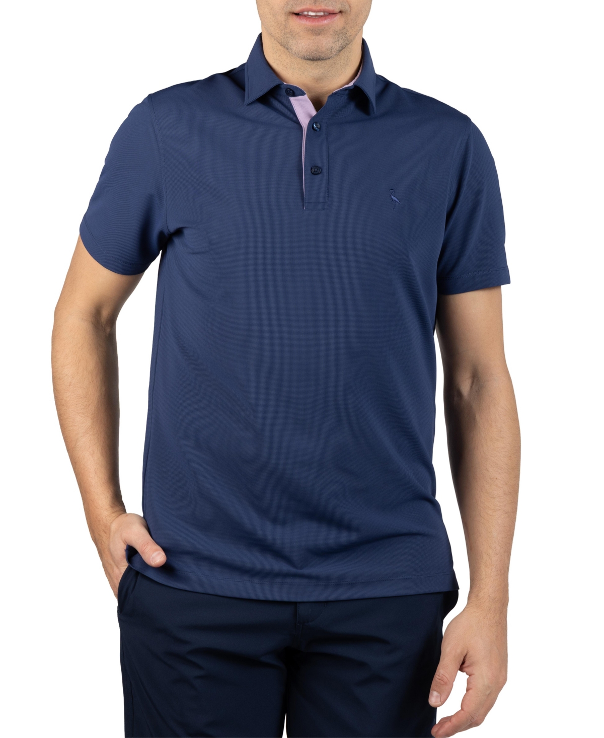 Click here for Tailorbyrd Mens Micro Grid Textured Performance Po... prices