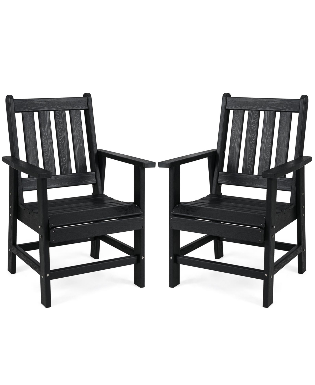 Click here for Sugift Set of Two Patio Dining Chairs with Wide Ar... prices