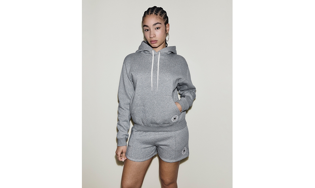 Click here for Converse Womens Chuck Patch Hoodie - Vintage grey... prices