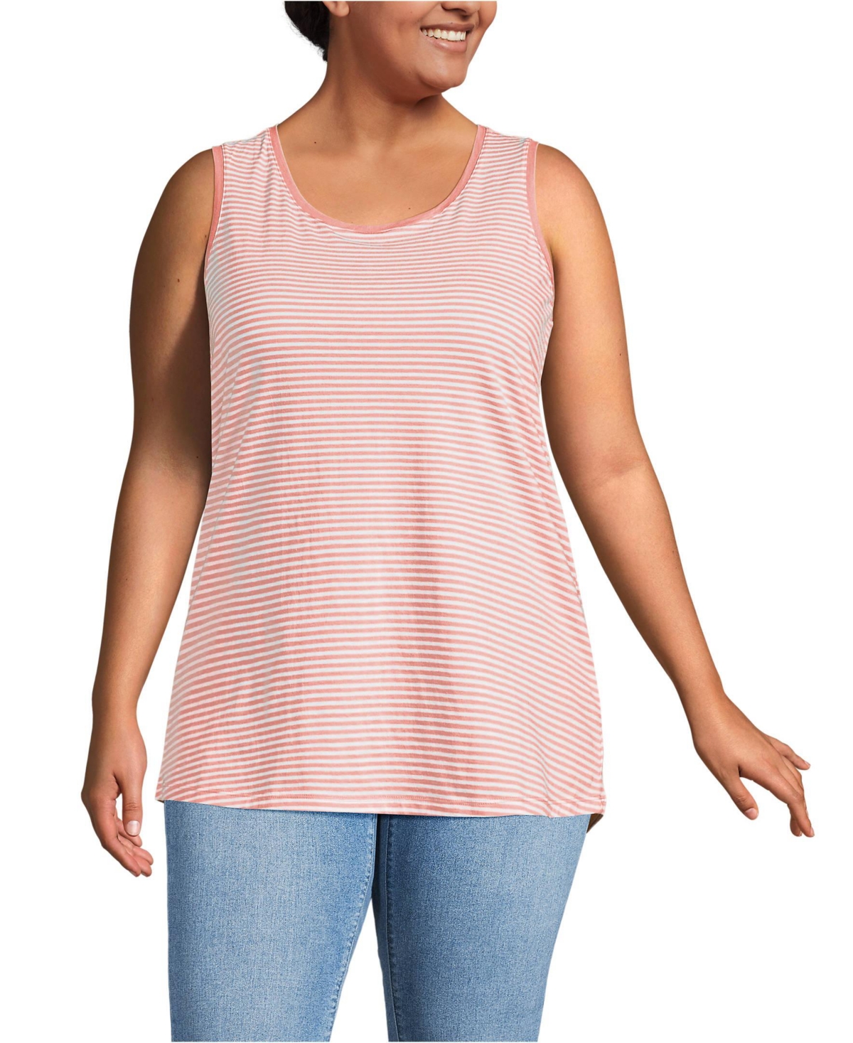 Click here for Lands End Womens Plus Size Supima Cotton Tunic Tan... prices