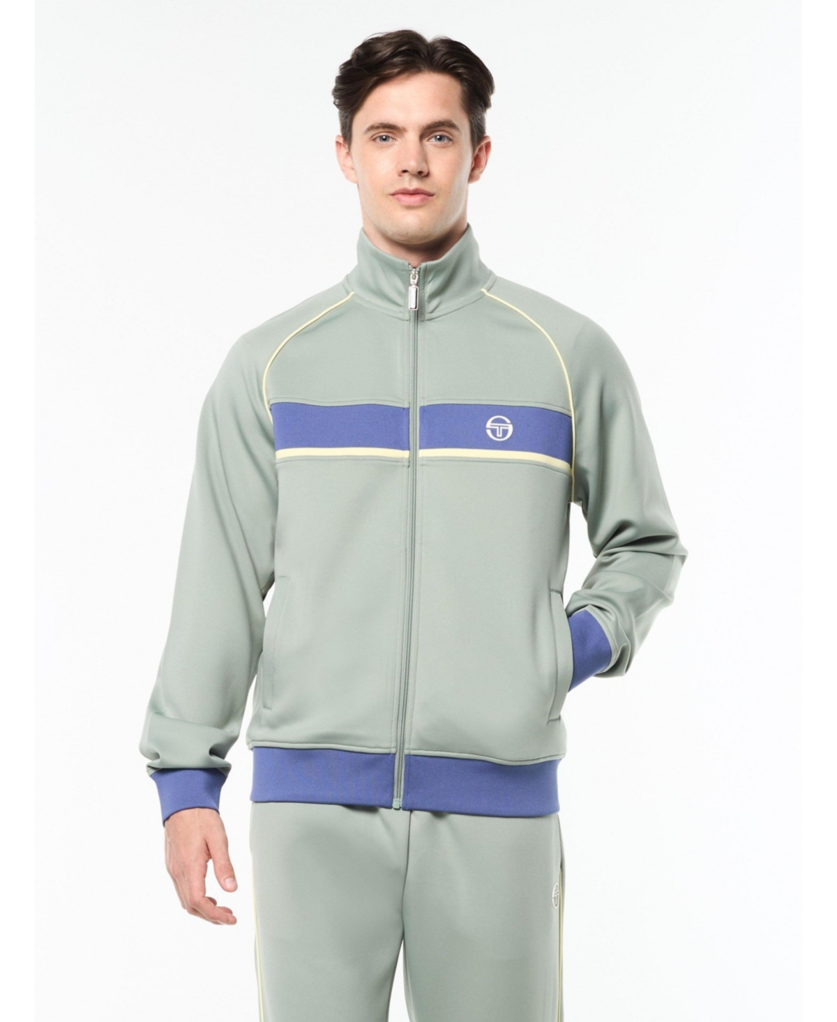Click here for Sergio Tacchini Mens Lago Track Jacket - Slate gra... prices