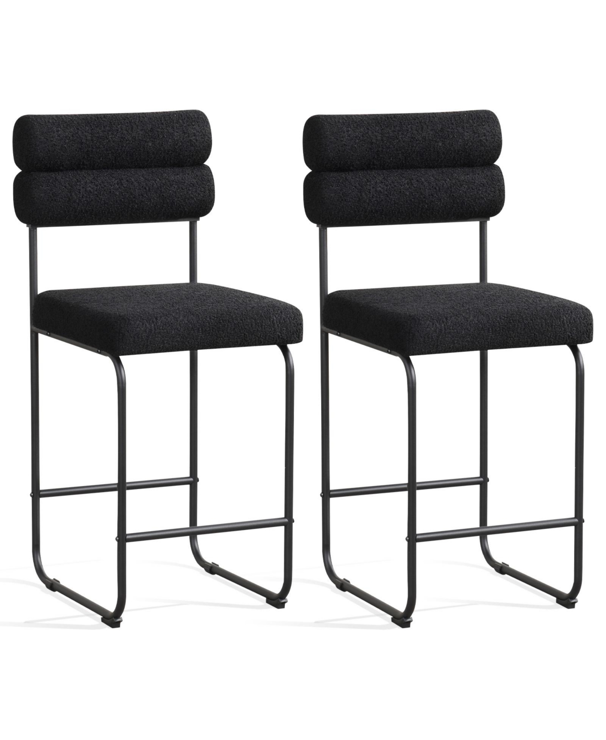 Click here for Gymax Set of 2 Counter Height Bar Stools 26 Counte... prices