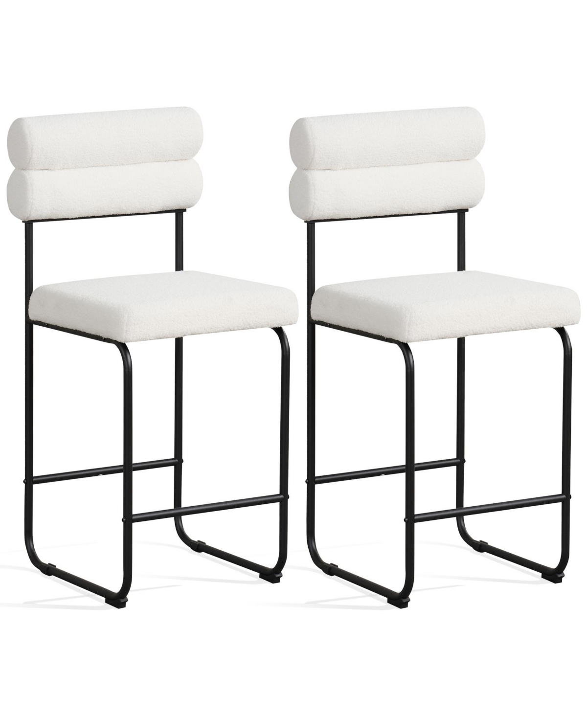 Click here for Gymax Set of 2 Counter Height Bar Stools 26 Counte... prices