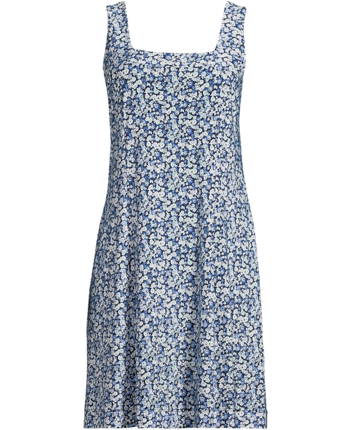 Click here for Lands End Plus Size Silky Knit Mini Shift Dress -... prices