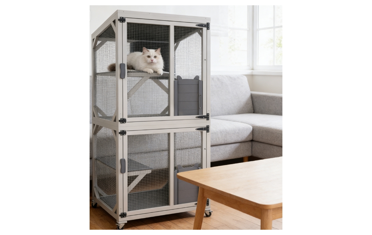 Click here for Zeus and Ruta Large Outdoor Cat Enclosure Catio Wi... prices