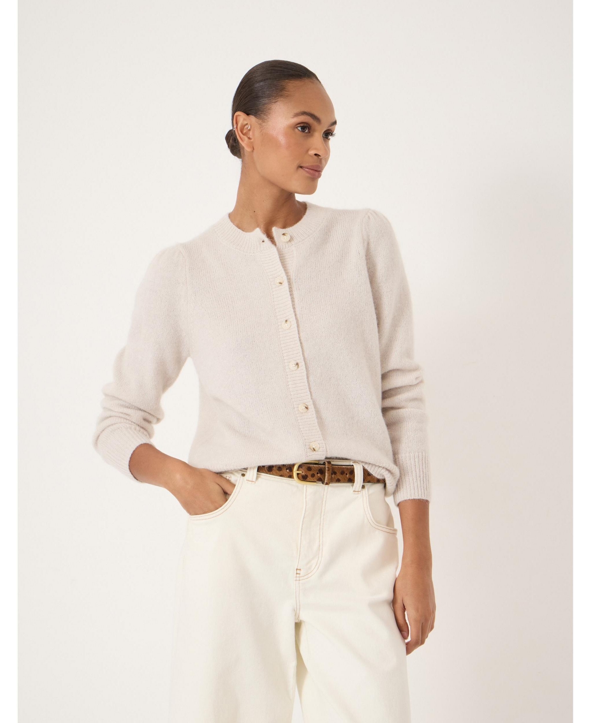 Click here for Hush Womens Wool Blend Gathered Shoulder Cardigan... prices