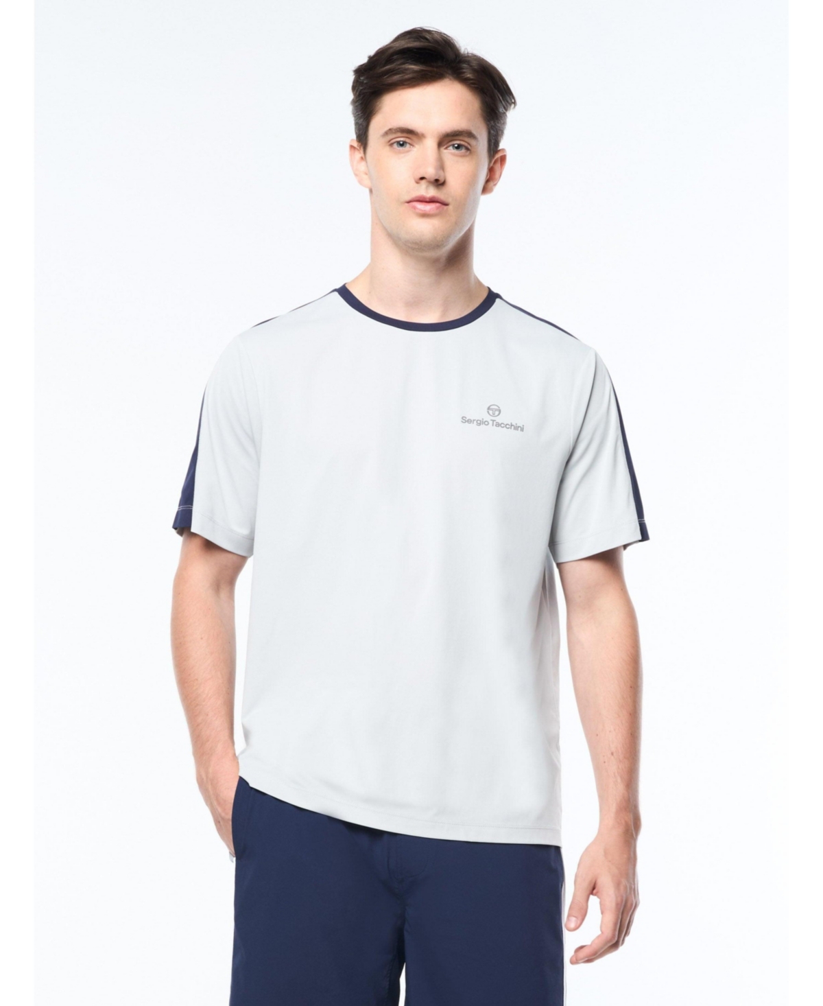 Click here for Sergio Tacchini Mens Tore T-shirt - Quiet grey prices