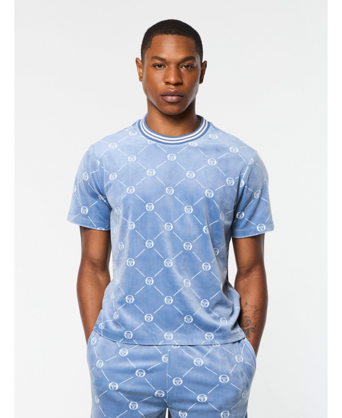 Click here for Sergio Tacchini Mens Cosimo Velour T-shirt - Faded... prices