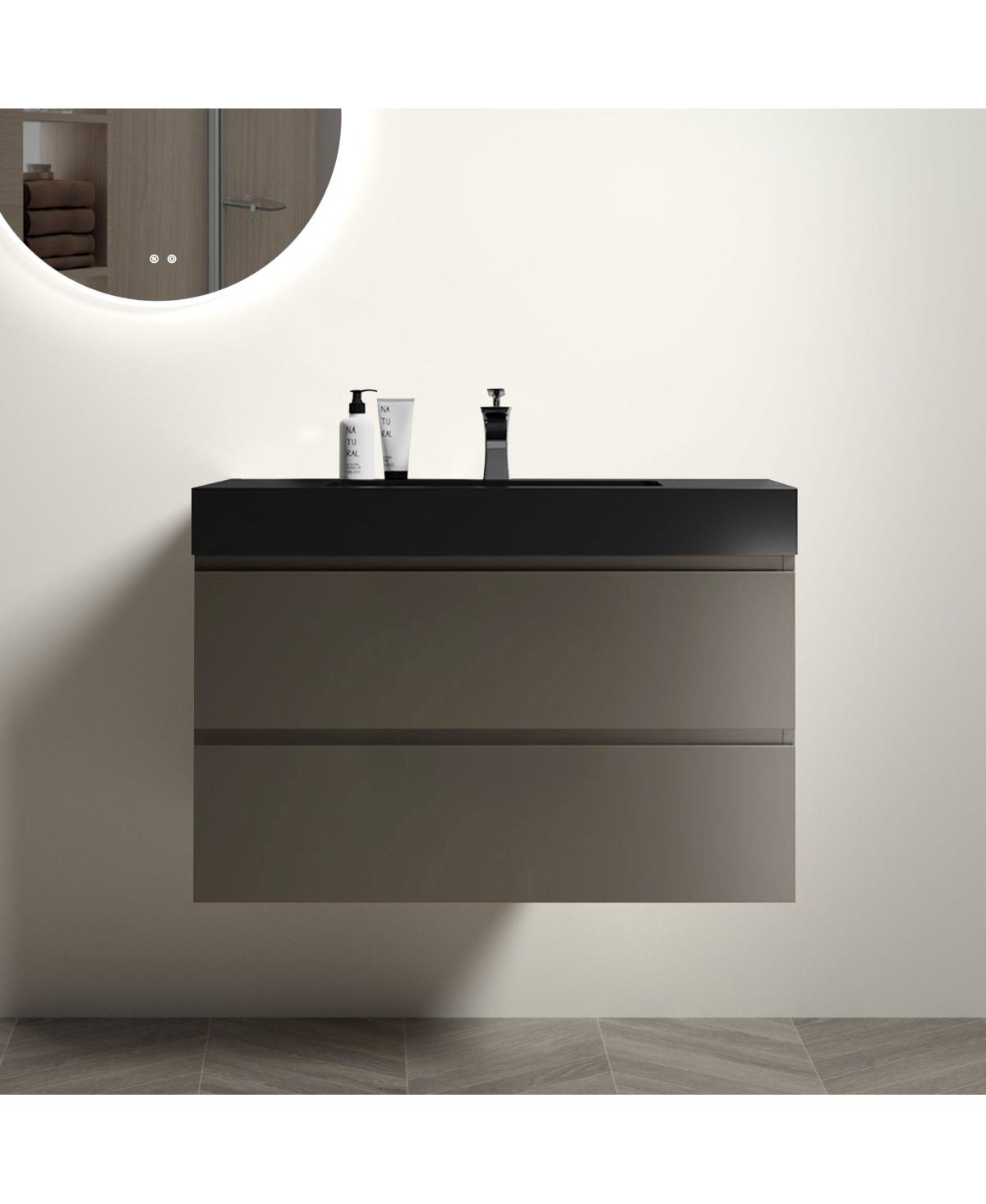 Click here for Sillysis Luxury Wall Mounted Bathroom Vanity with... prices
