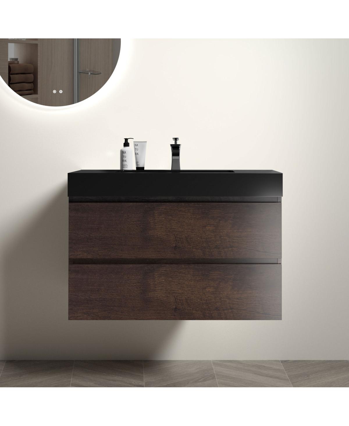 Click here for Sillysis Luxury Wall Mounted Bathroom Vanity with... prices