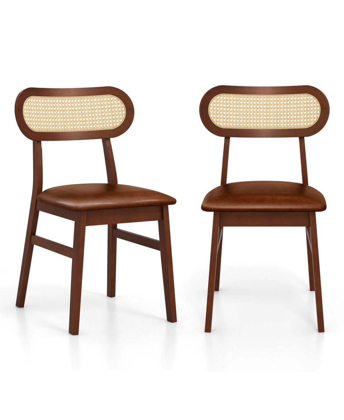 Click here for Slickblue Set of 2 Mid Century Wooden Dining Chair... prices