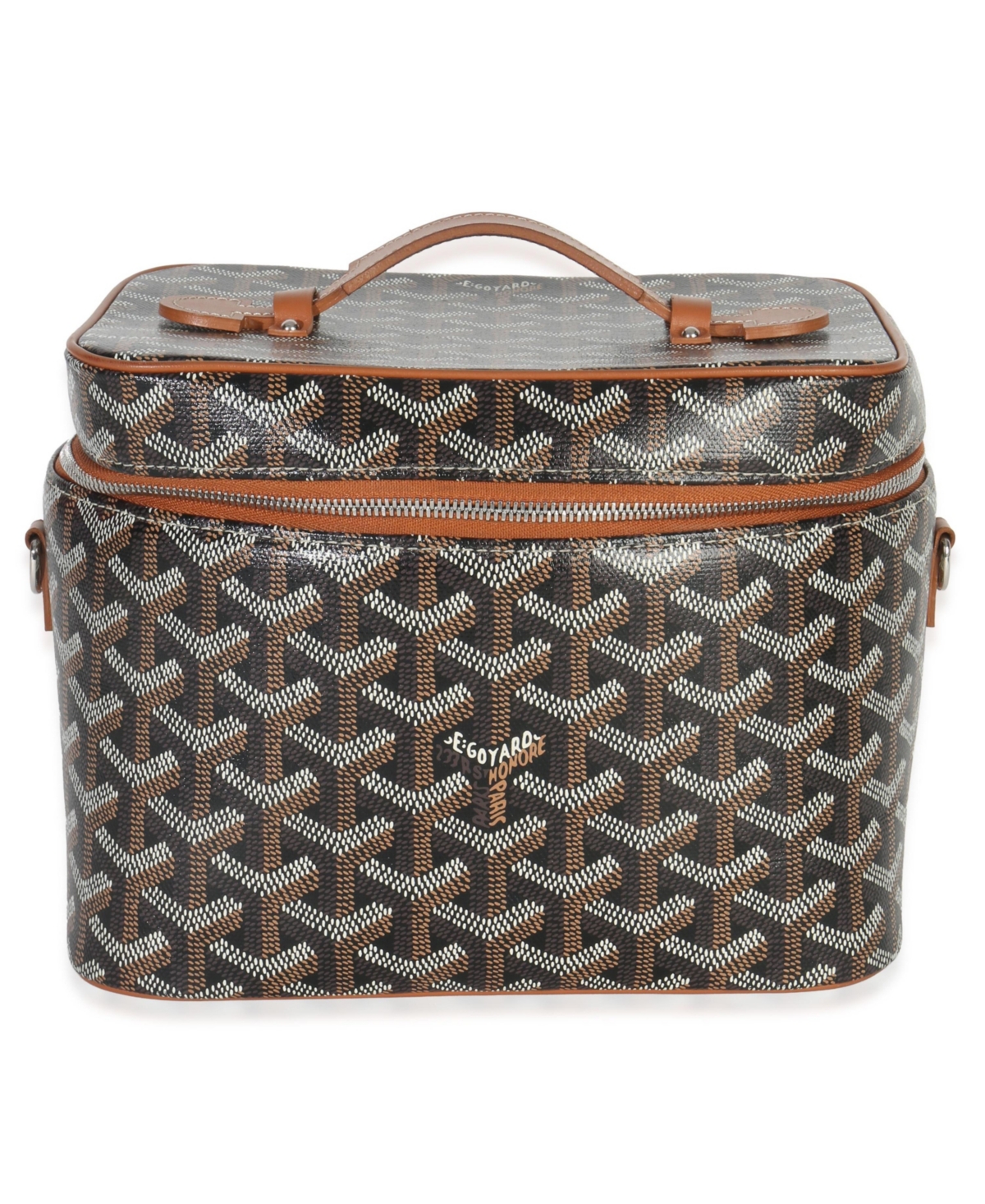 Click here for Pre-Owned Goyard Gold Black Goyardine Canvas Muse... prices