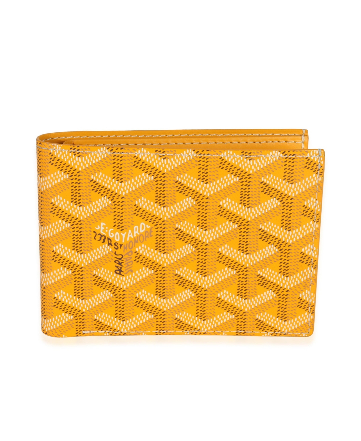 Click here for Pre-Owned Goyard Yellow Goyardine Canvas Victoire... prices