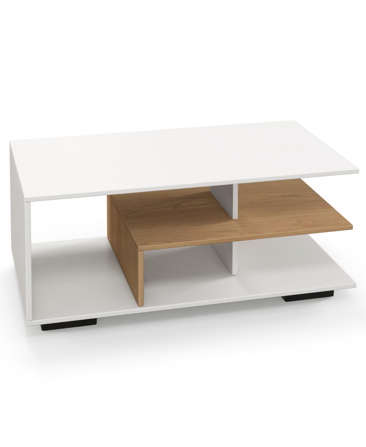 Click here for Slickblue Coffee Table with L Shaped Middle Shelf... prices