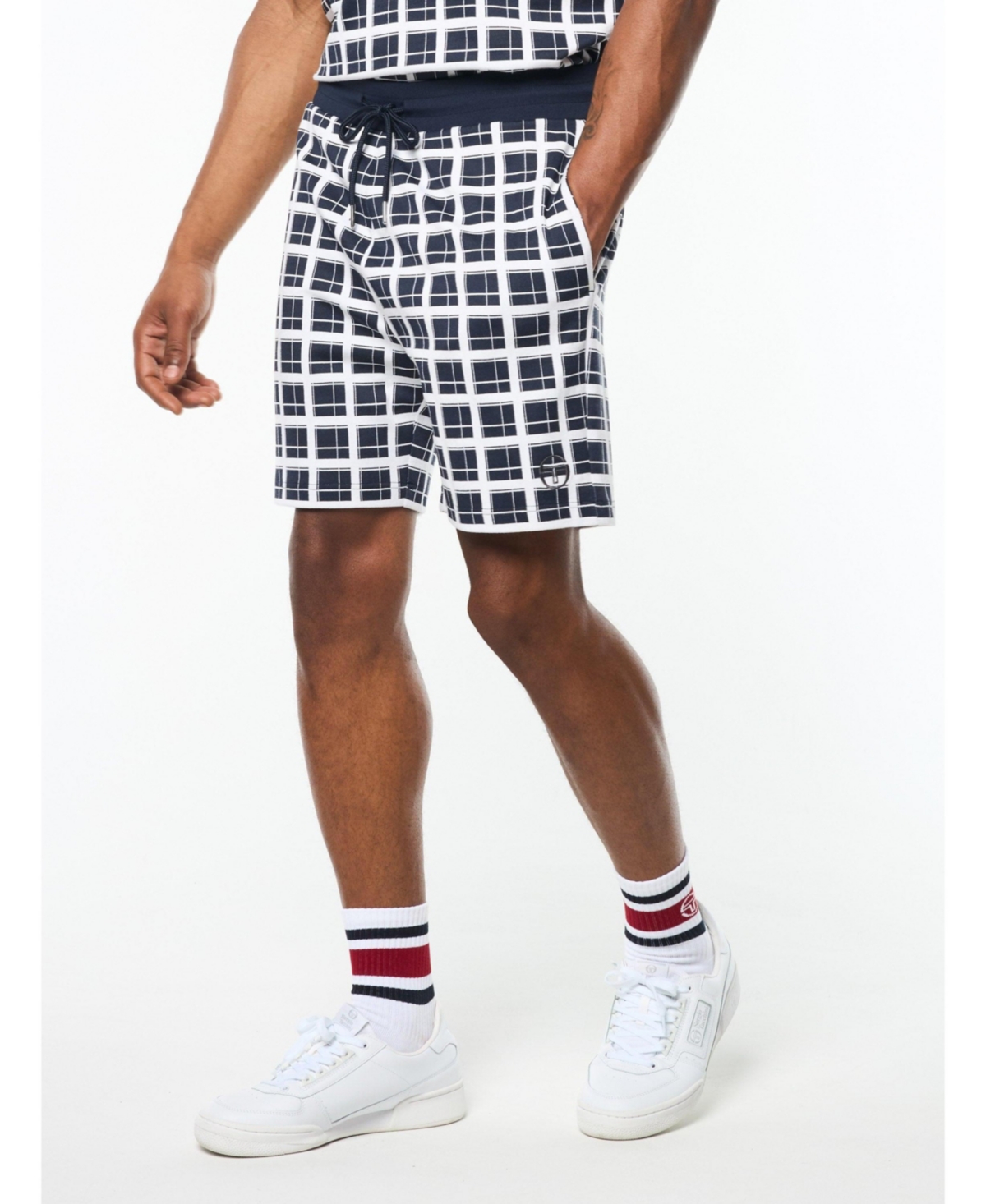 Click here for Sergio Tacchini Mens Damarindo Check Short - Marit... prices