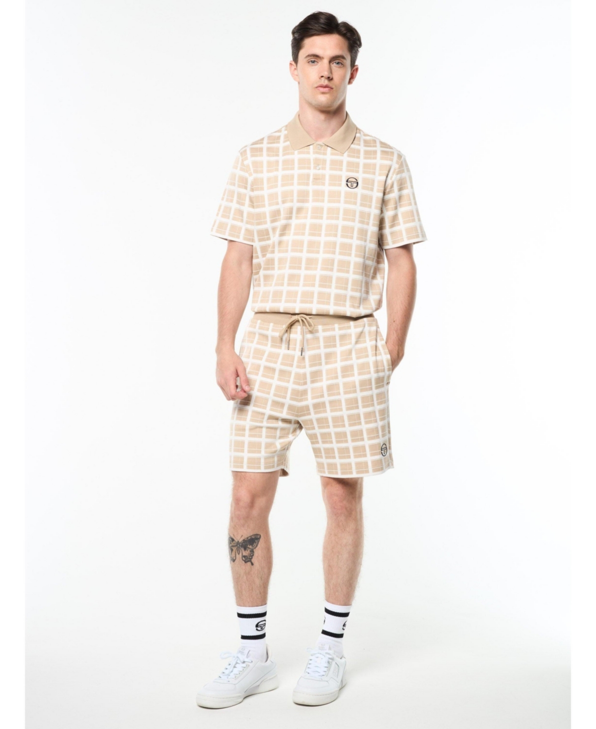 Click here for Sergio Tacchini Mens Damarindo Check Short - Humus prices