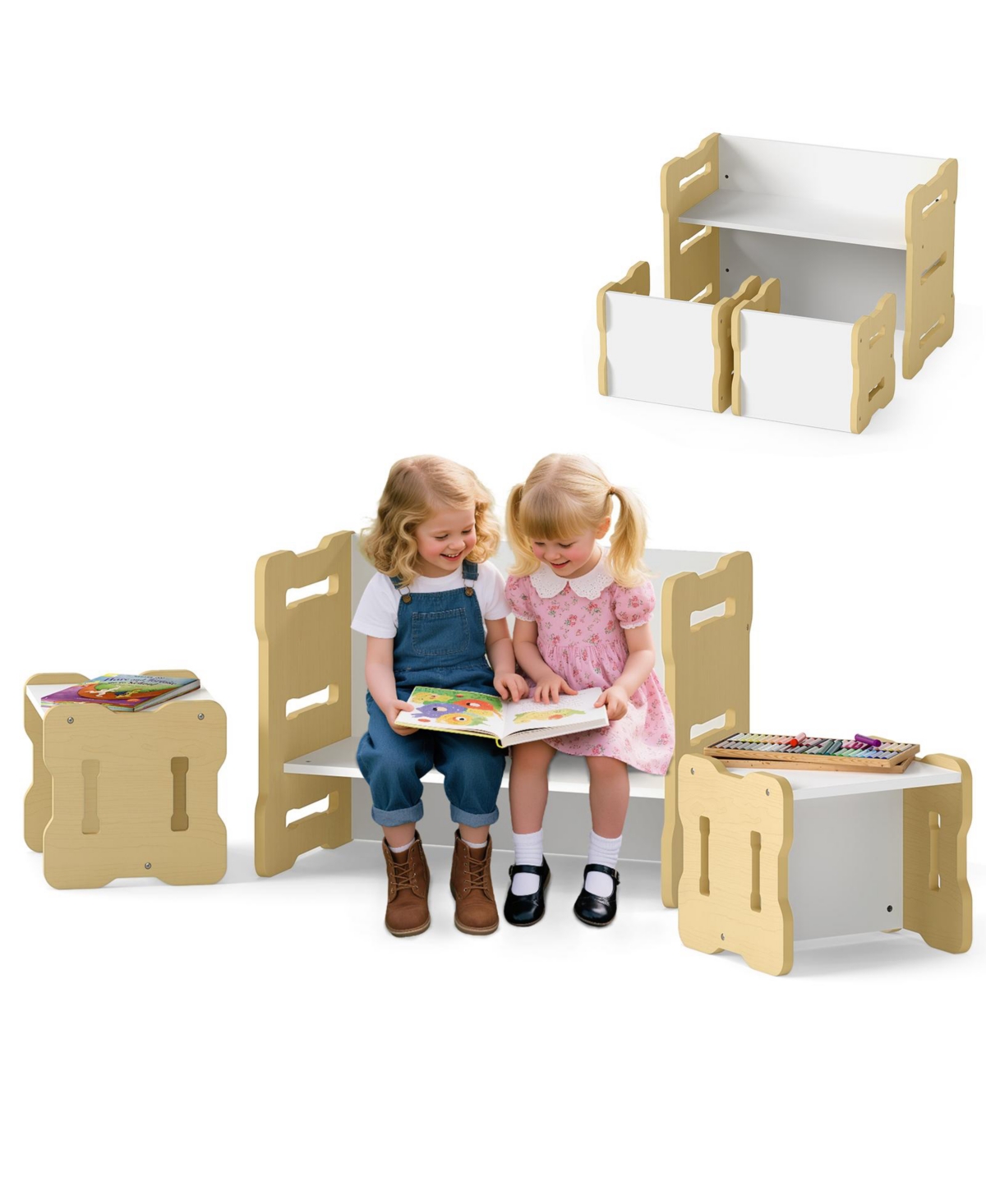 Click here for Sugift 3 Piece Toddler Table and Stool Activity Se... prices