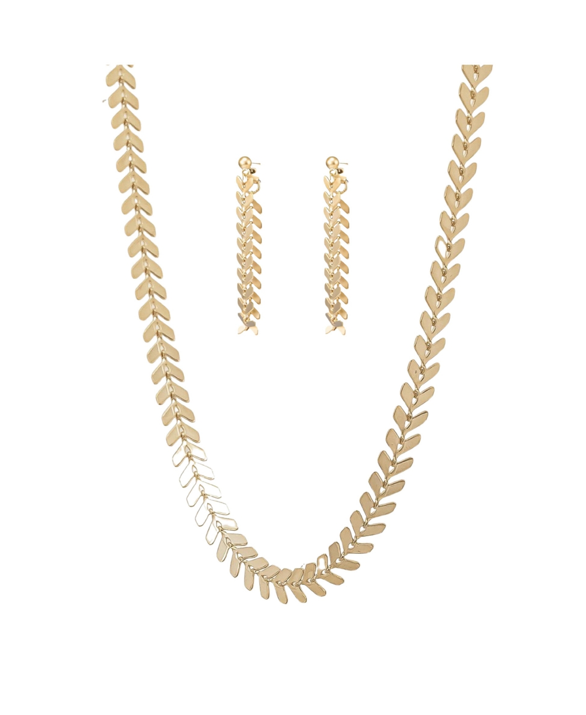 Click here for Bearfruit Jewelry Elara Chevron Necklace and Earri... prices