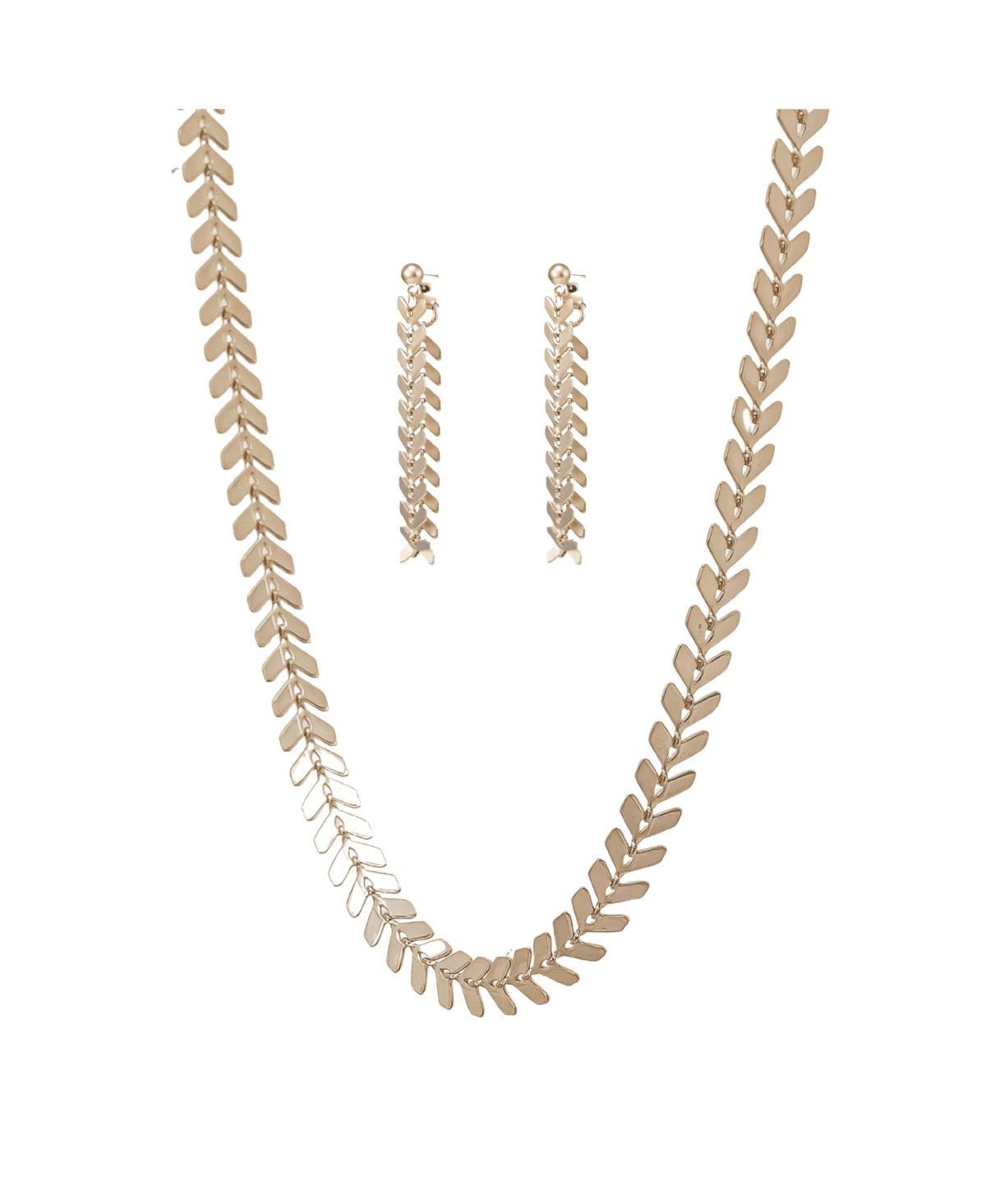 Click here for Bearfruit Jewelry Elara Chevron Necklace and Earri... prices