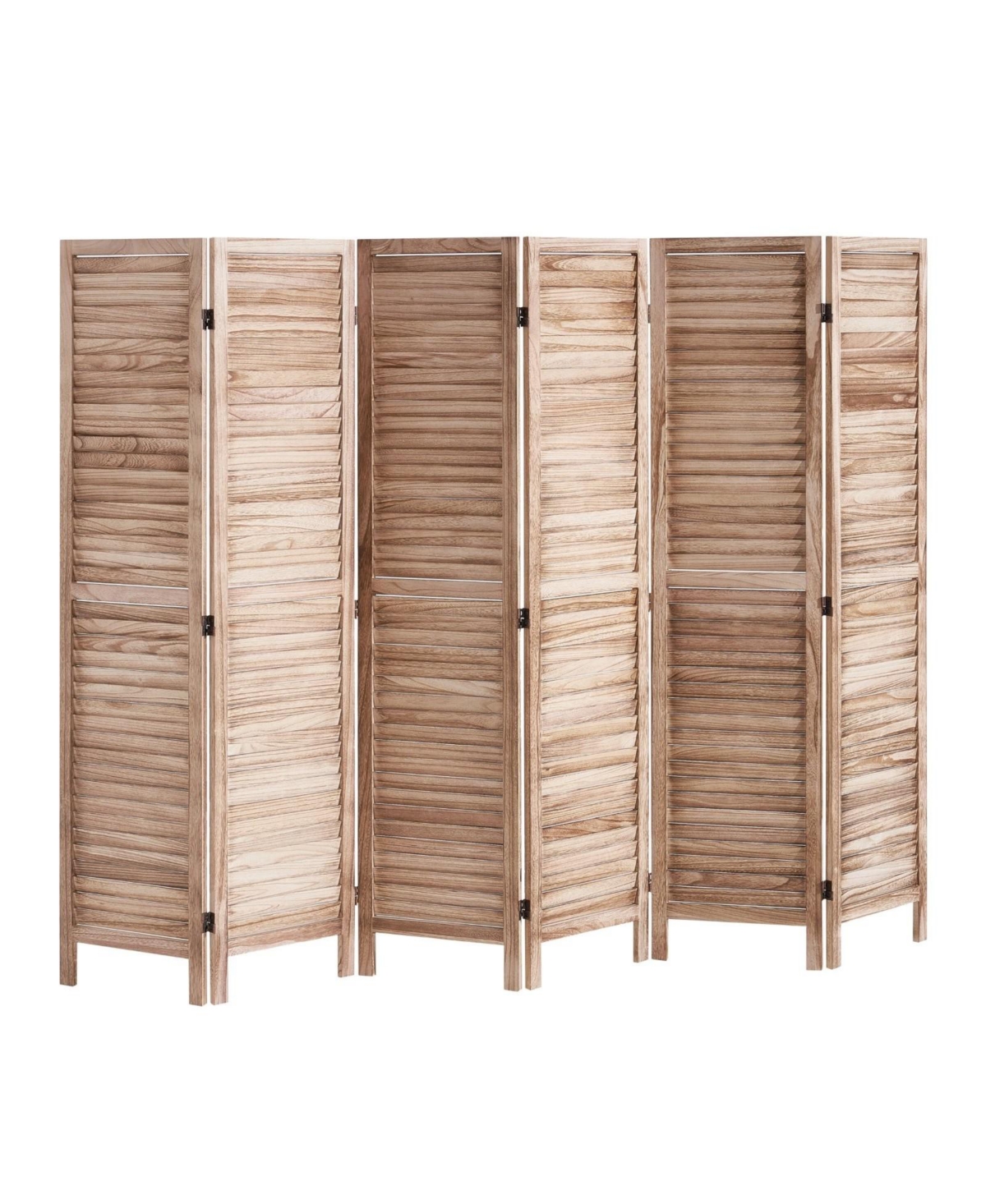 Click here for Sugift Wood Room Divider  6 Panel Folding Privacy... prices