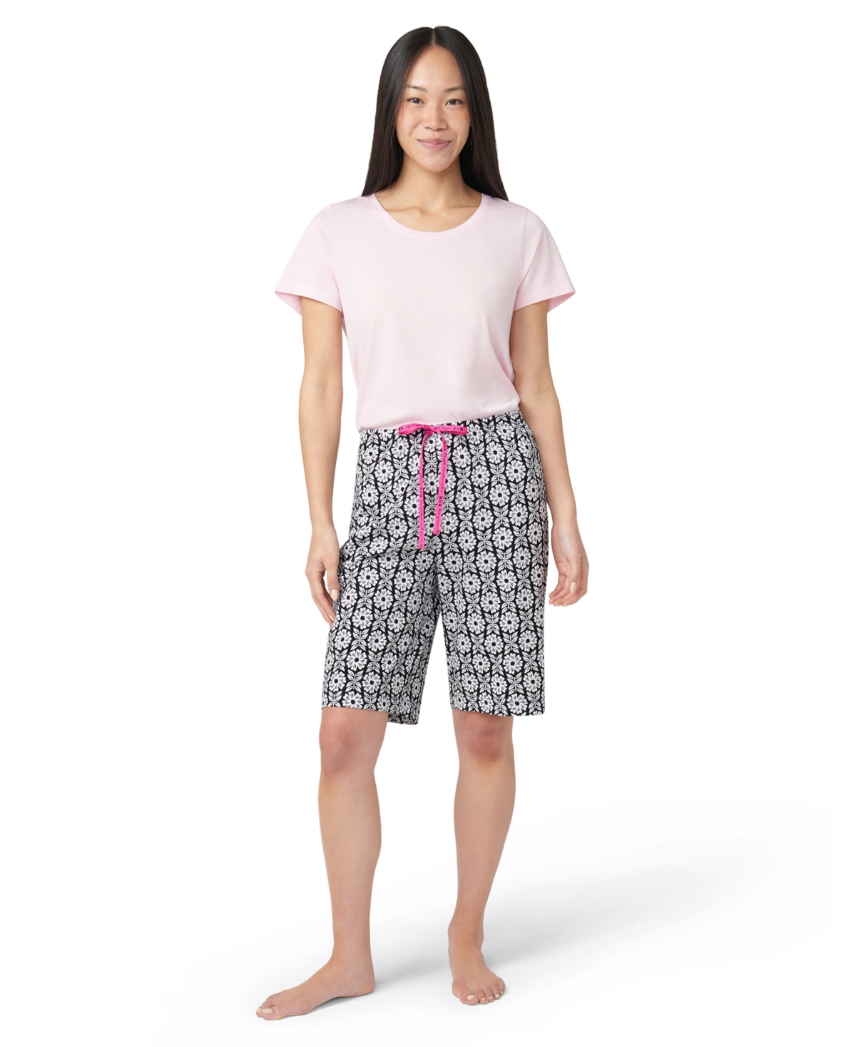 Click here for Hue Womens Chalk Dot Pj Bermuda - Happy Fields Flo... prices