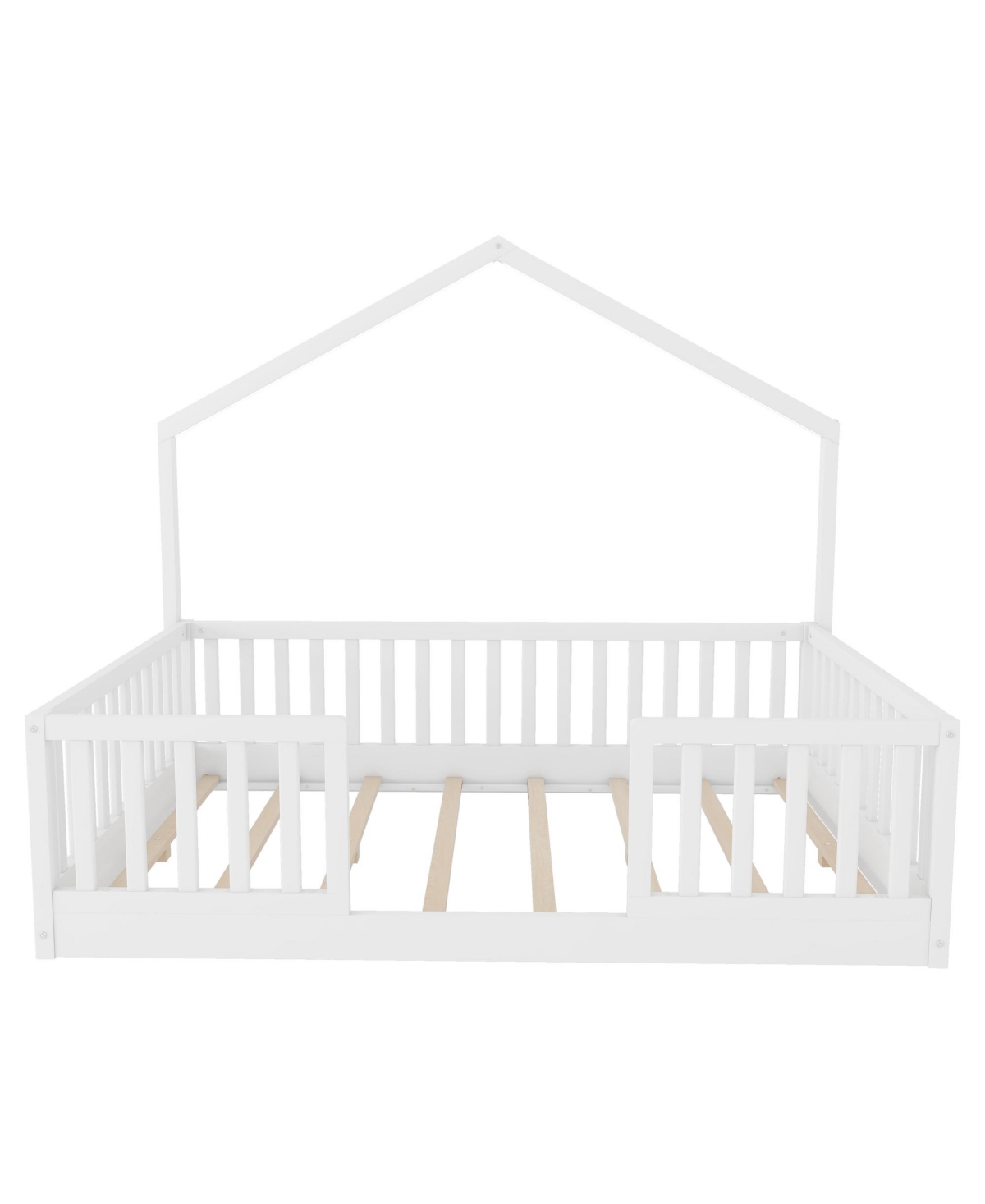 Click here for Jujabu Full Wooden Montessori Floor Bed with High... prices