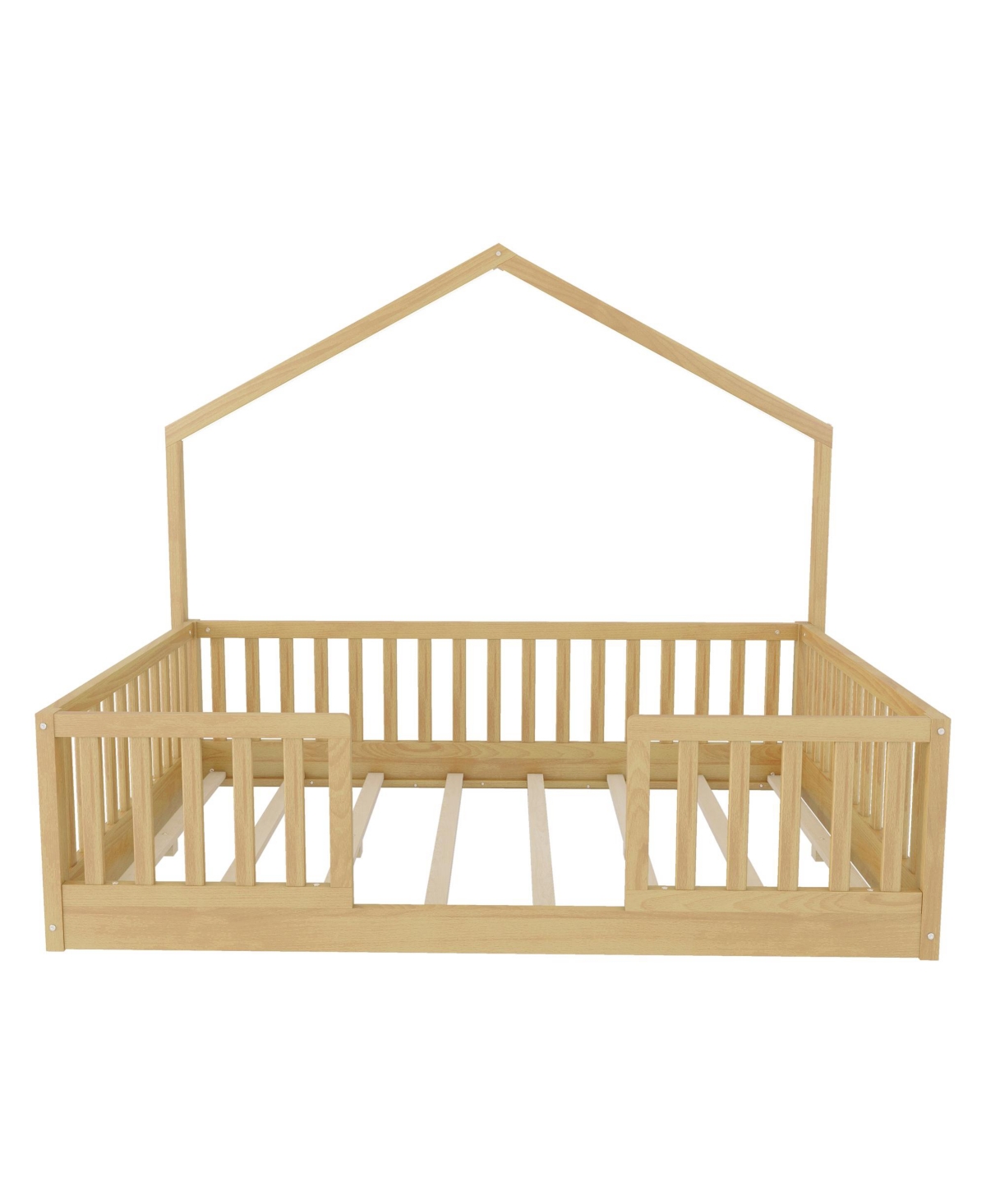 Click here for Jujabu Full Wooden Montessori Floor Bed with High... prices