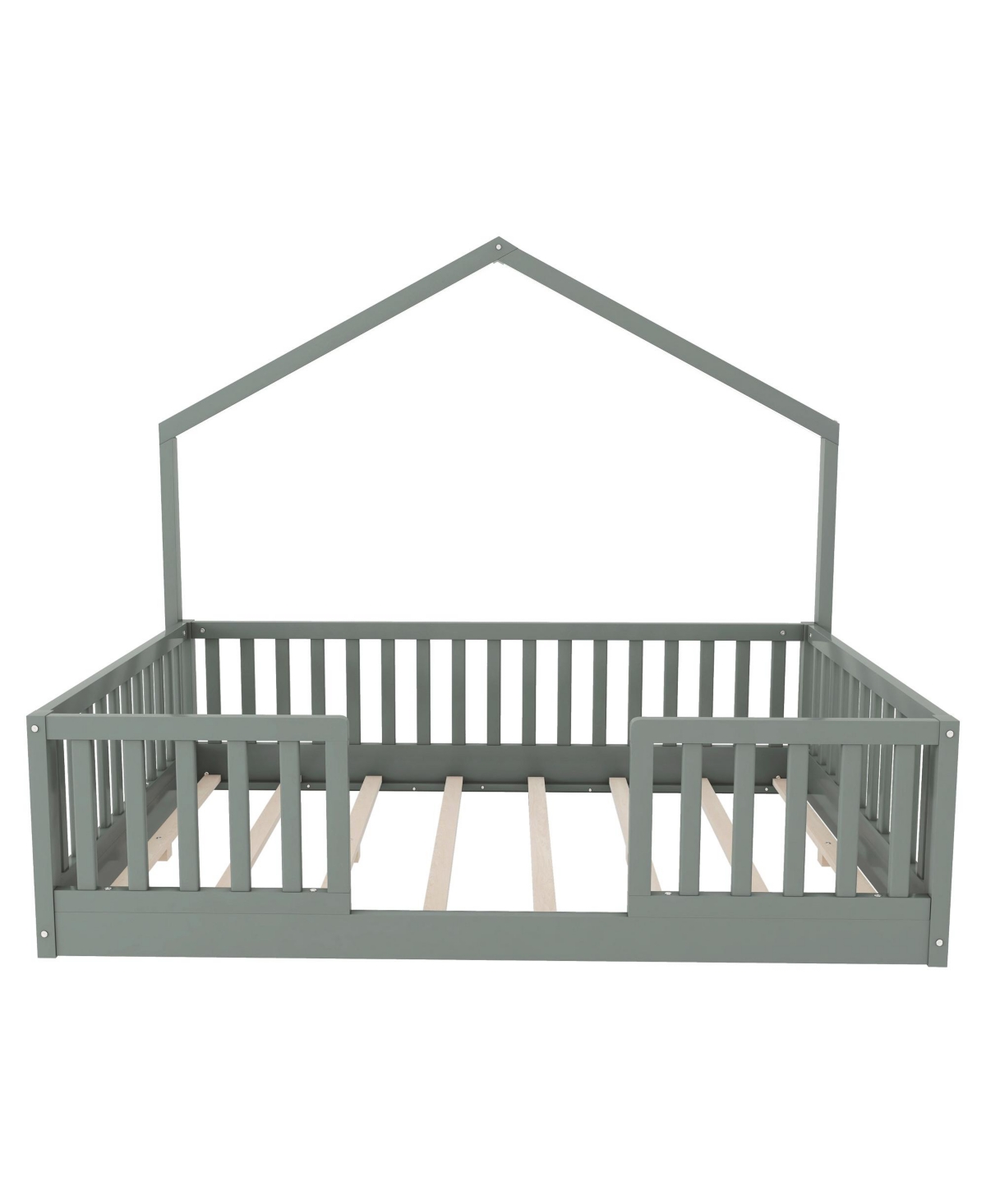 Click here for Jujabu Full Wooden Montessori Floor Bed with High... prices