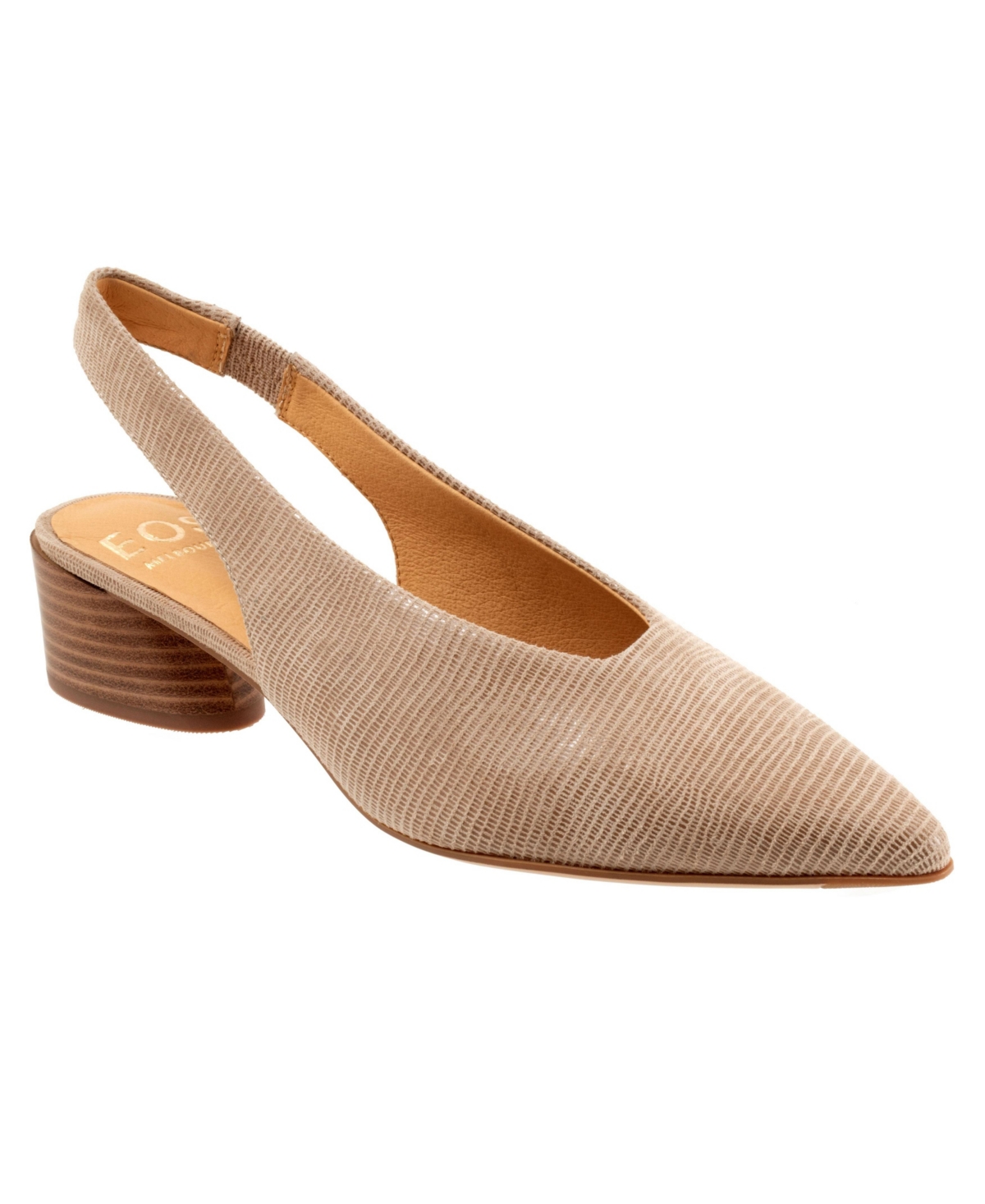 Click here for Eos Footwear Womens Hatti Slingback - Sand suede e... prices