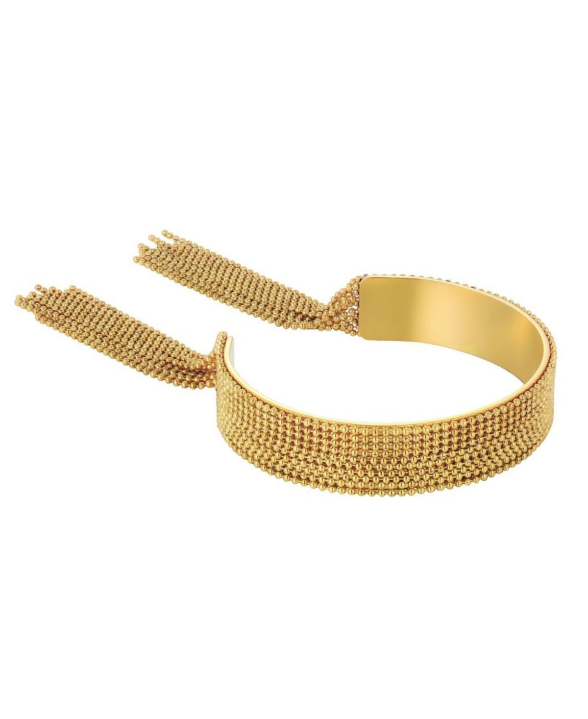 Click here for Adornia Tarnish Resistant Gold Fringe Cuff Bracele... prices