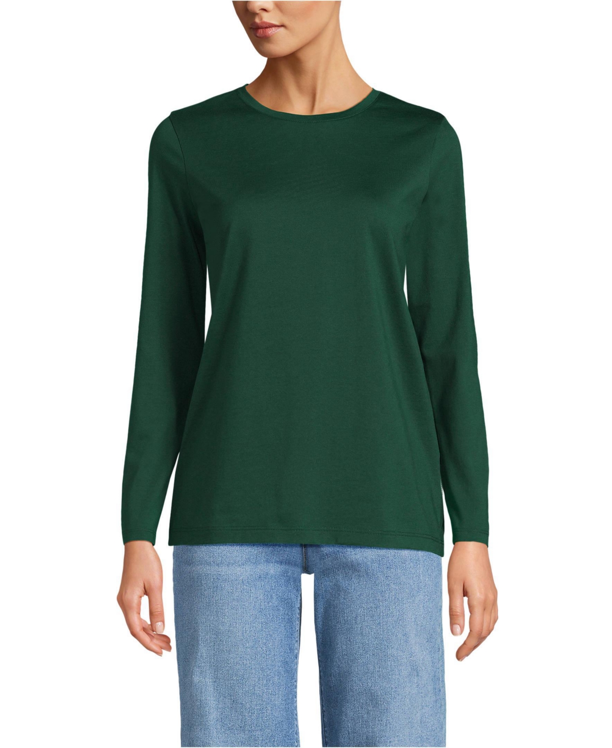 Click here for Lands End Womens Tall Relaxed Supima Cotton Long S... prices