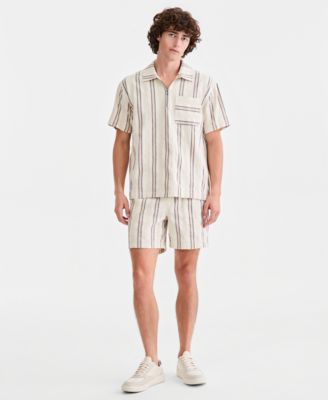 Click here for Sun Stone Mens Roan Cotton Striped Matching Set Ma... prices
