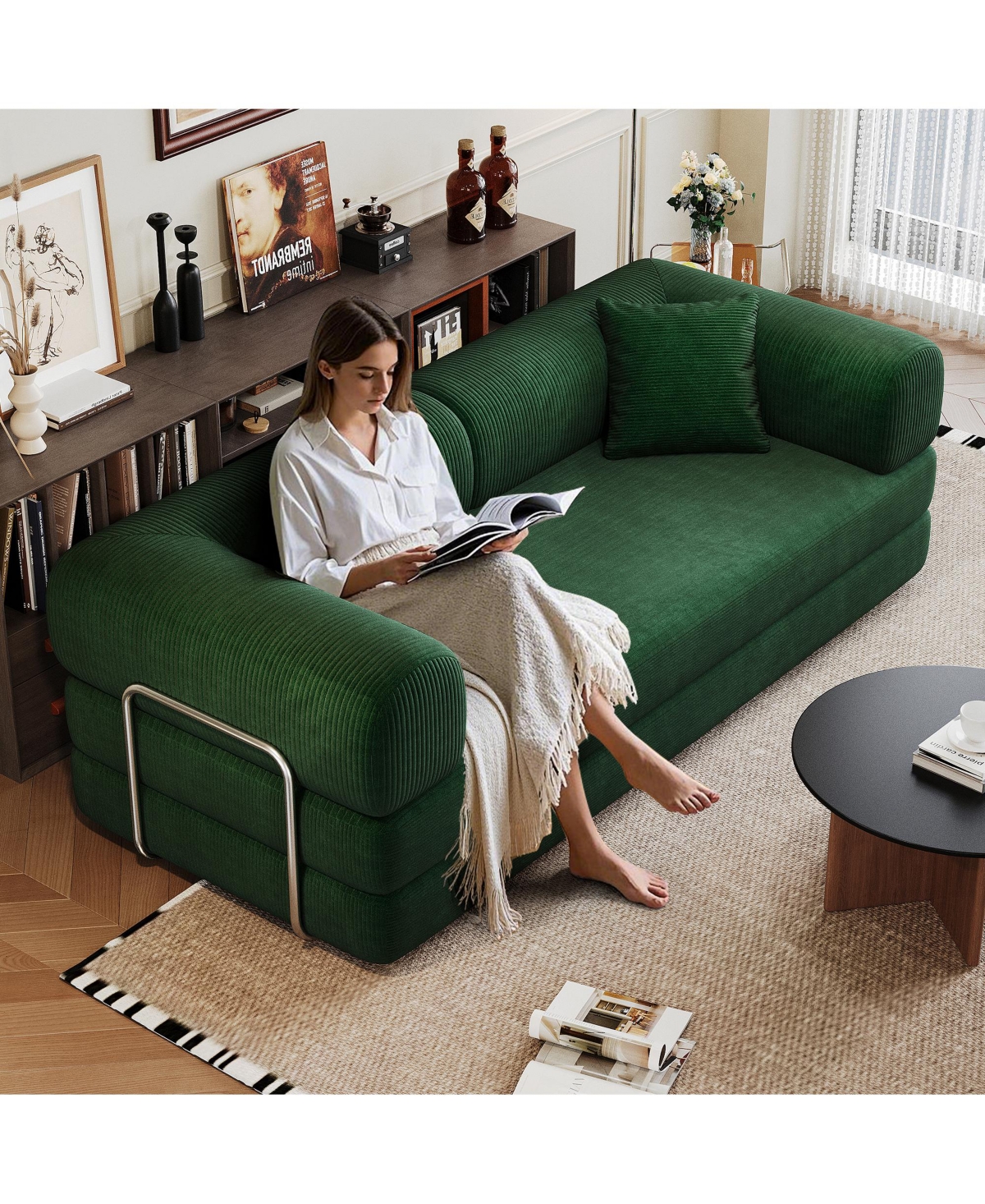 Click here for Rainsken Modular Convertible Sleeper Loveseat  78.... prices